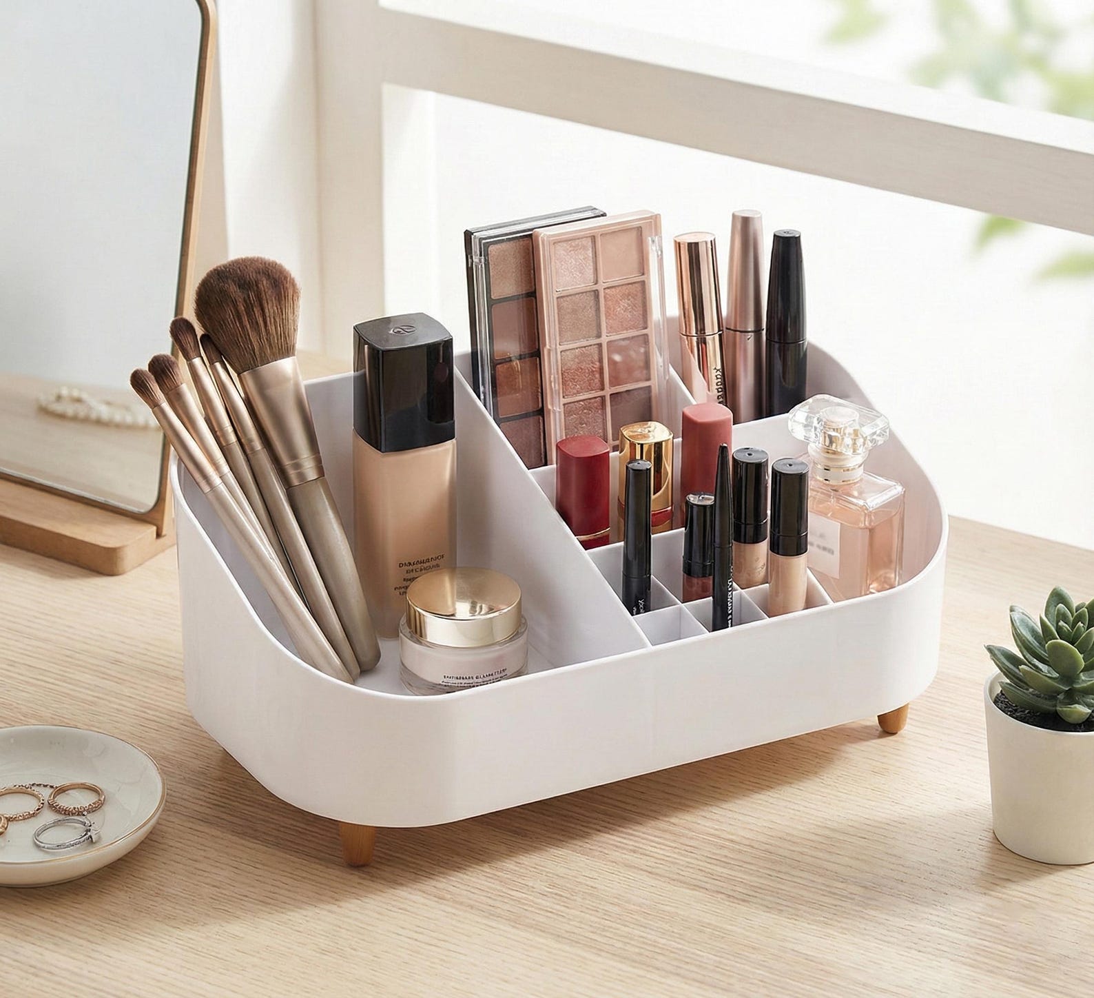Personalized Cosmetic Storage Caddy | Brush/lipstick Makeup Organizer ...