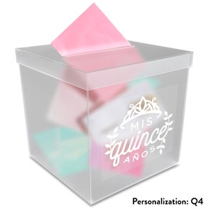 Custom Personalized Handmade 10" Frosted Acrylic Quinceañera/mis Quince ...