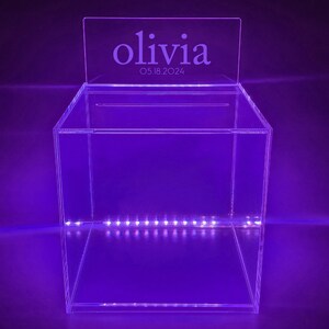 Personalized LED Light Handmade 10" Acrylic Bar Mitzvah/sweet 16 ...