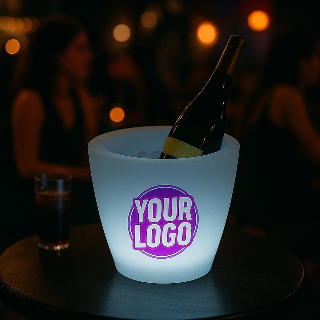 Customized Glowing LED Light Tip Jar Bucket - Bar/restaurant/trade Show ...