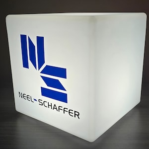 Custom Full Color Logo Glow Light Cube - Trade Show/event/retail ...
