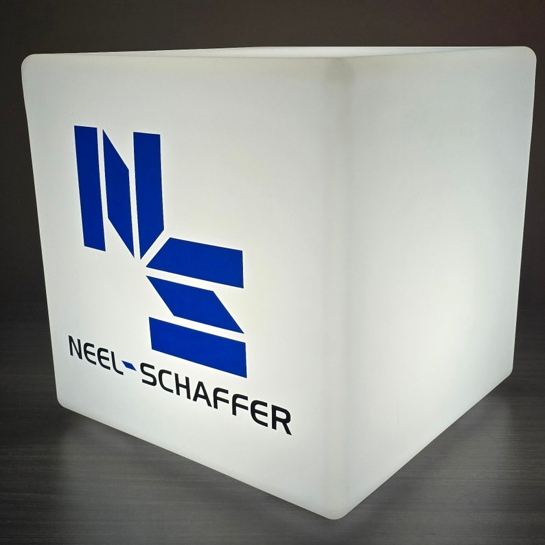 Customizable Illuminated Logo Cube: Wireless RGB Display for Events ...
