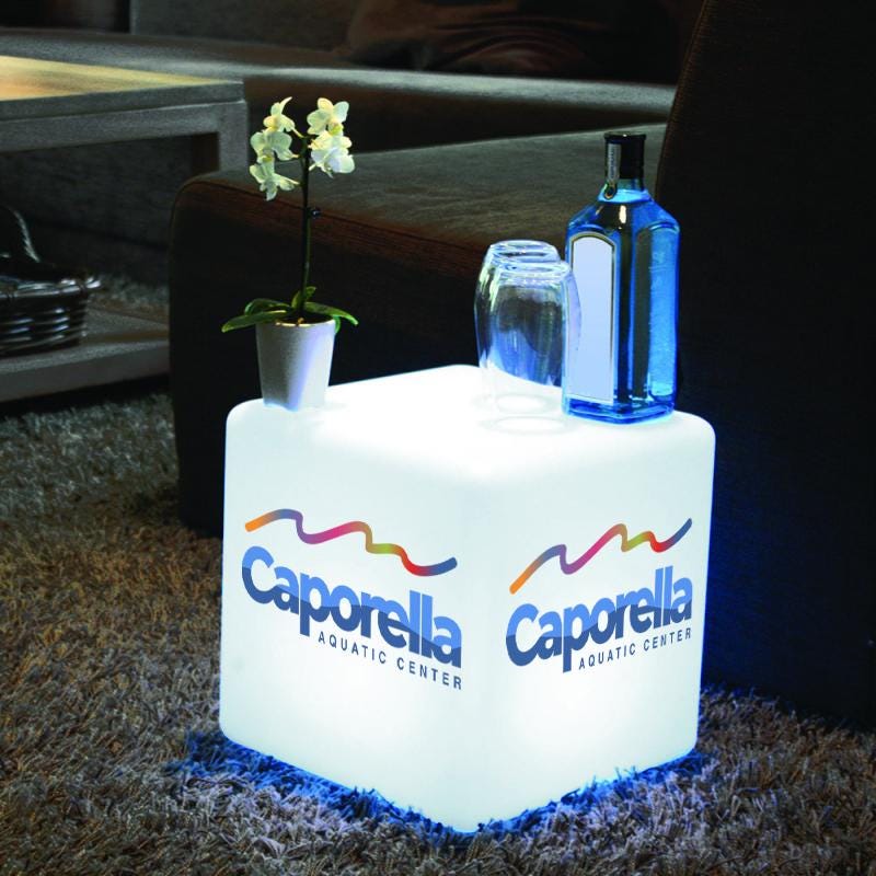Customized Glow Light Cube - Trade Show/event/retail Logo Display Box ...