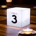 Customized Glow Light Cube Table Number - Wedding/bar Mitzvah/event ...