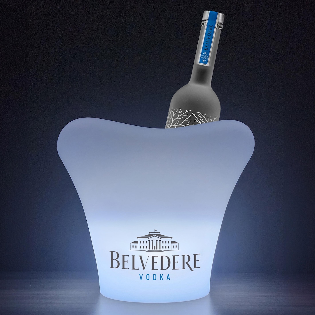 Personalized LED Ice Bucket: Color-changing Logo Display for Events ...