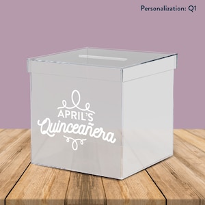 Custom Personalized Handmade 10" Frosted Acrylic Quinceañera/mis Quince ...