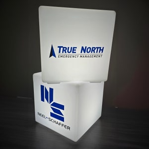 Custom Full Color Logo Glow Light Cube - Trade Show/event/retail ...