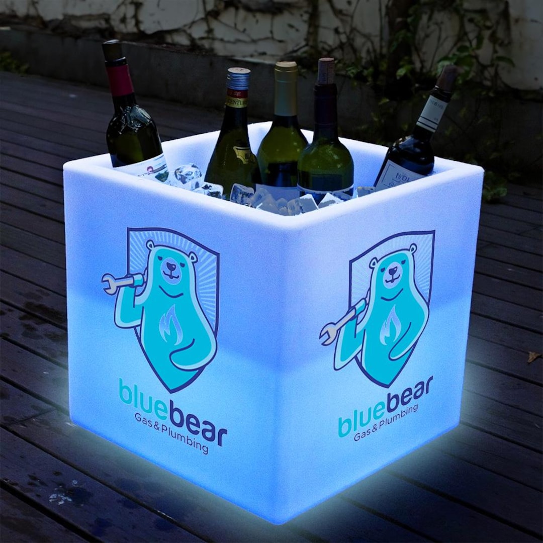 Customized Glowing LED Light Ice Bucket - Bar/restaurant/trade Show ...