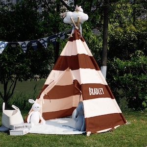 Custom Personalized Children's Play Tepee - Child Fort Teepee for Boys ...