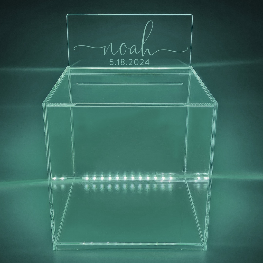 Personalized LED Light Handmade 10 Acrylic Bar Mitzvah/sweet 16 Sixteen ...