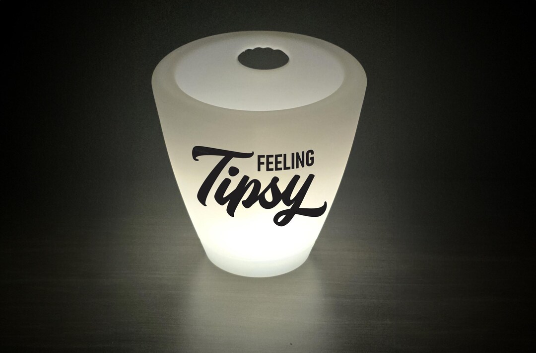 Customized Glowing LED Light Tip Jar Bucket - Bar/restaurant/trade Show ...