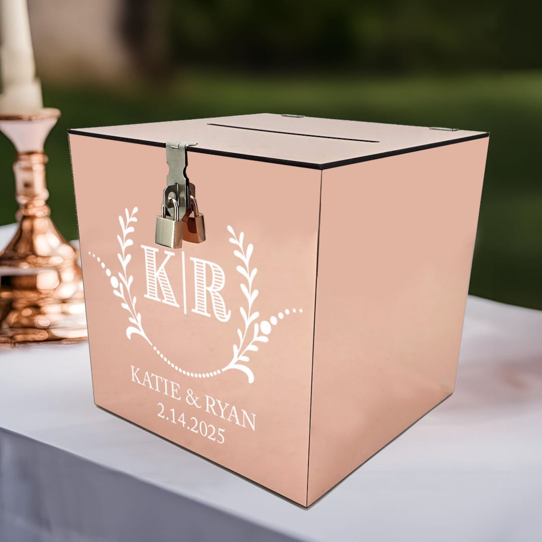 Personalized Handmade 10" Rose Gold Mirrored Acrylic Wedding/bar ...