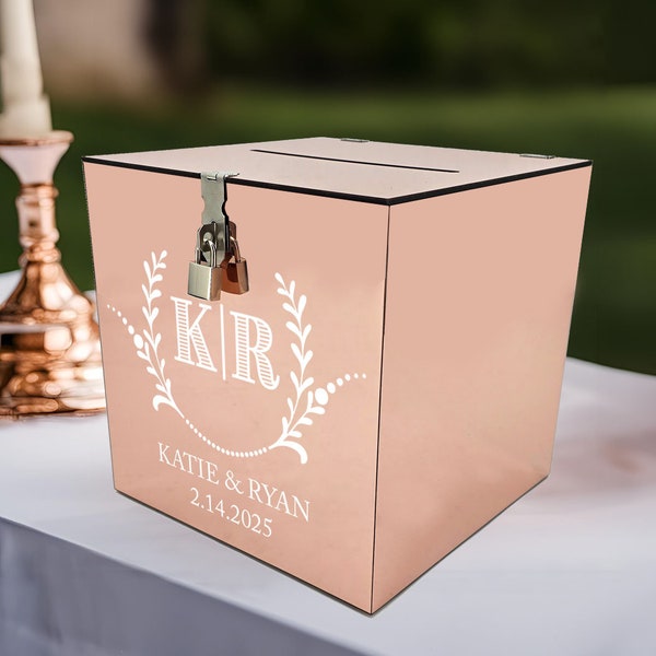 Gold Acrylic Envelope Box - Etsy