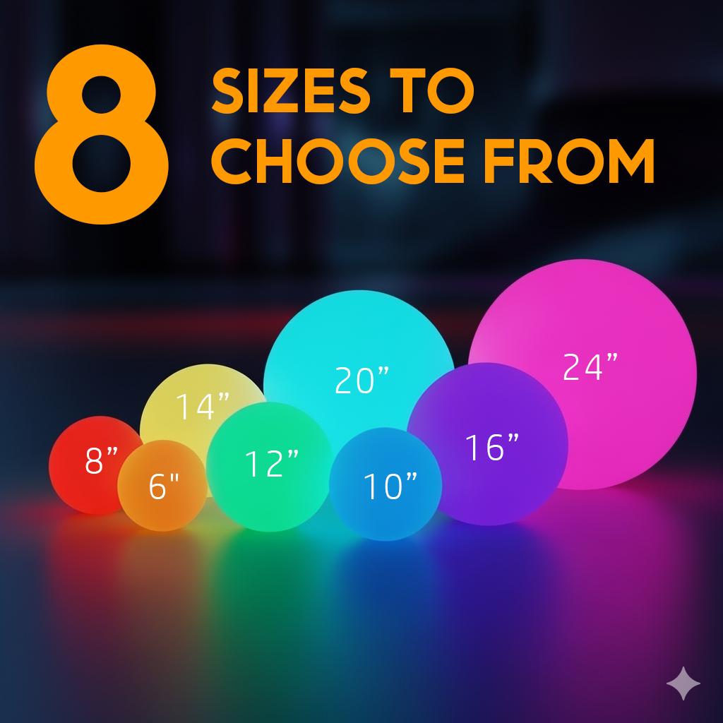 Custom LED Orb Centerpiece – Color Changing Light Sphere for Weddings ...