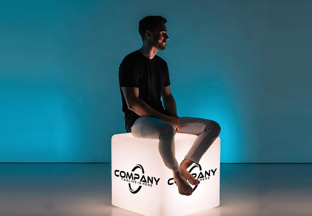 Customized Glow Light Cube - Trade Show/event/retail Logo Display Box ...