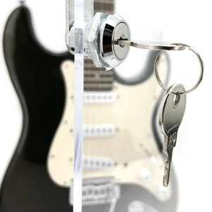 Custom Illuminated Acrylic Electric Guitar Display Case: UV Protection ...