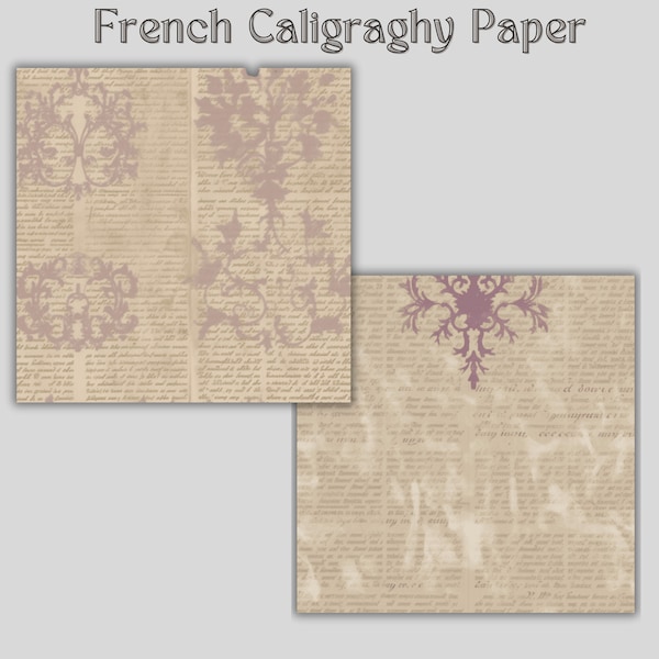 French Calligraphy - Etsy