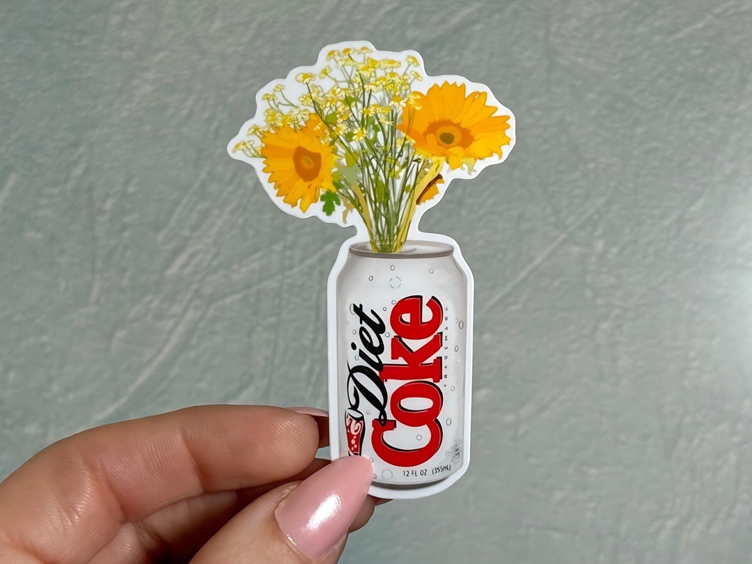 Diet Coke Can Sticker: Sunflowers & Baby’s Breath Decal - Etsy