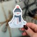 Cute Meditating Snowman Sticker, Winter Snowman Yoga Vinyl, Christmas ...