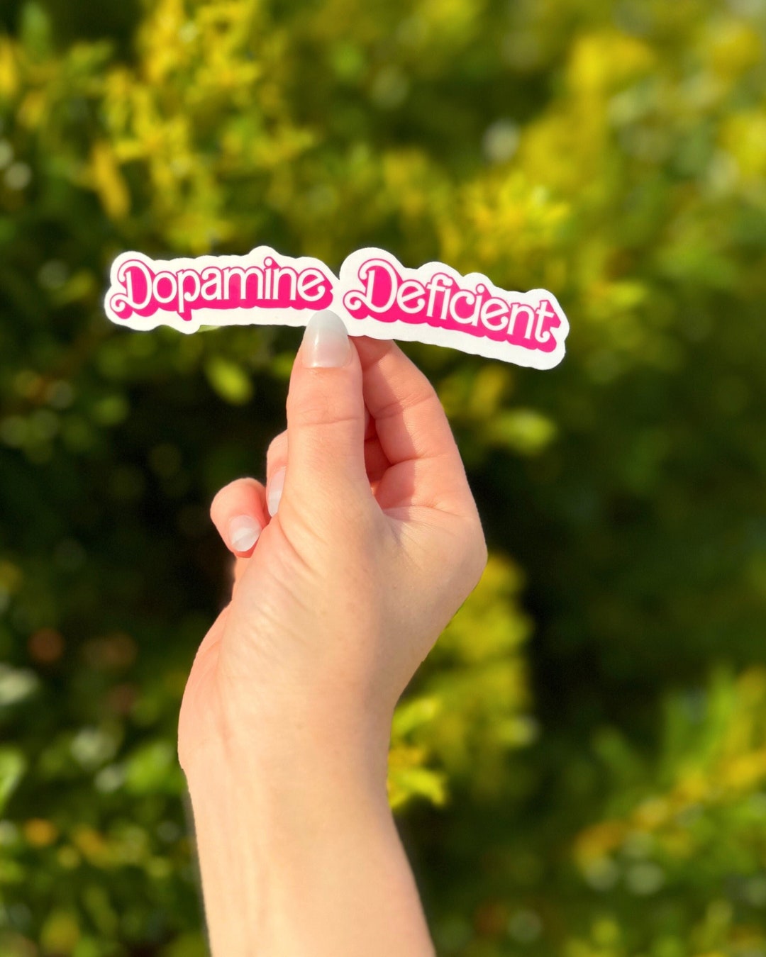 Funny ADHD Sticker, Dopamine Deficient Vinyl Decal, Mental Health ...