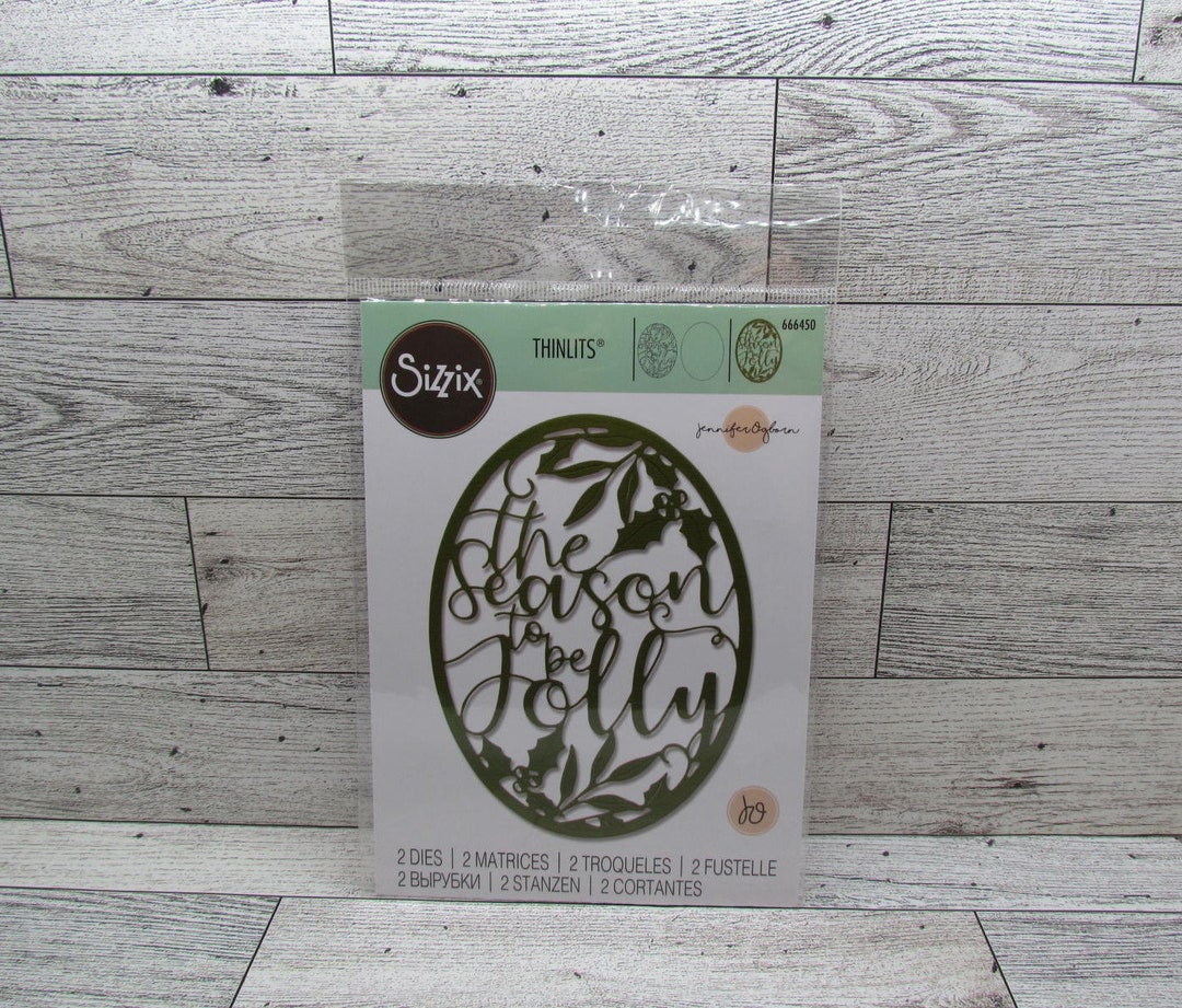 Sizzix Jolly Season Thinlit Dies - Etsy