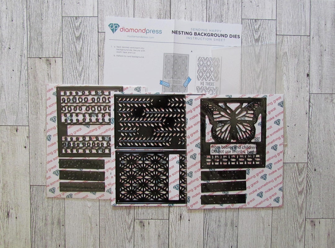 Diamond Press Nesting Background Dies - Etsy