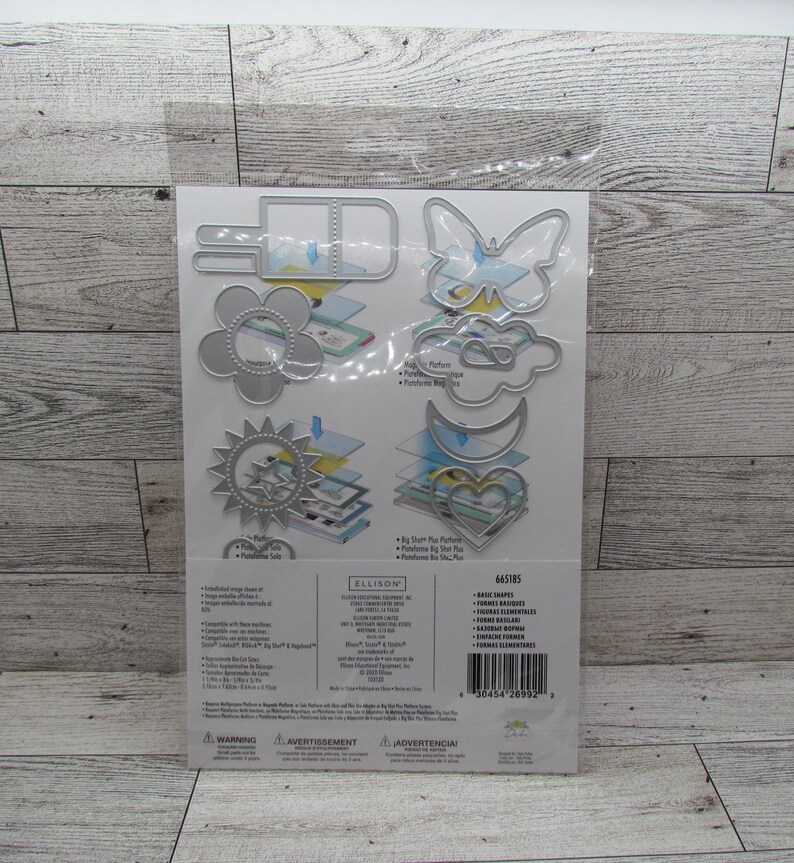 Sizzix Basic Shapes Thinlit Dies - Etsy