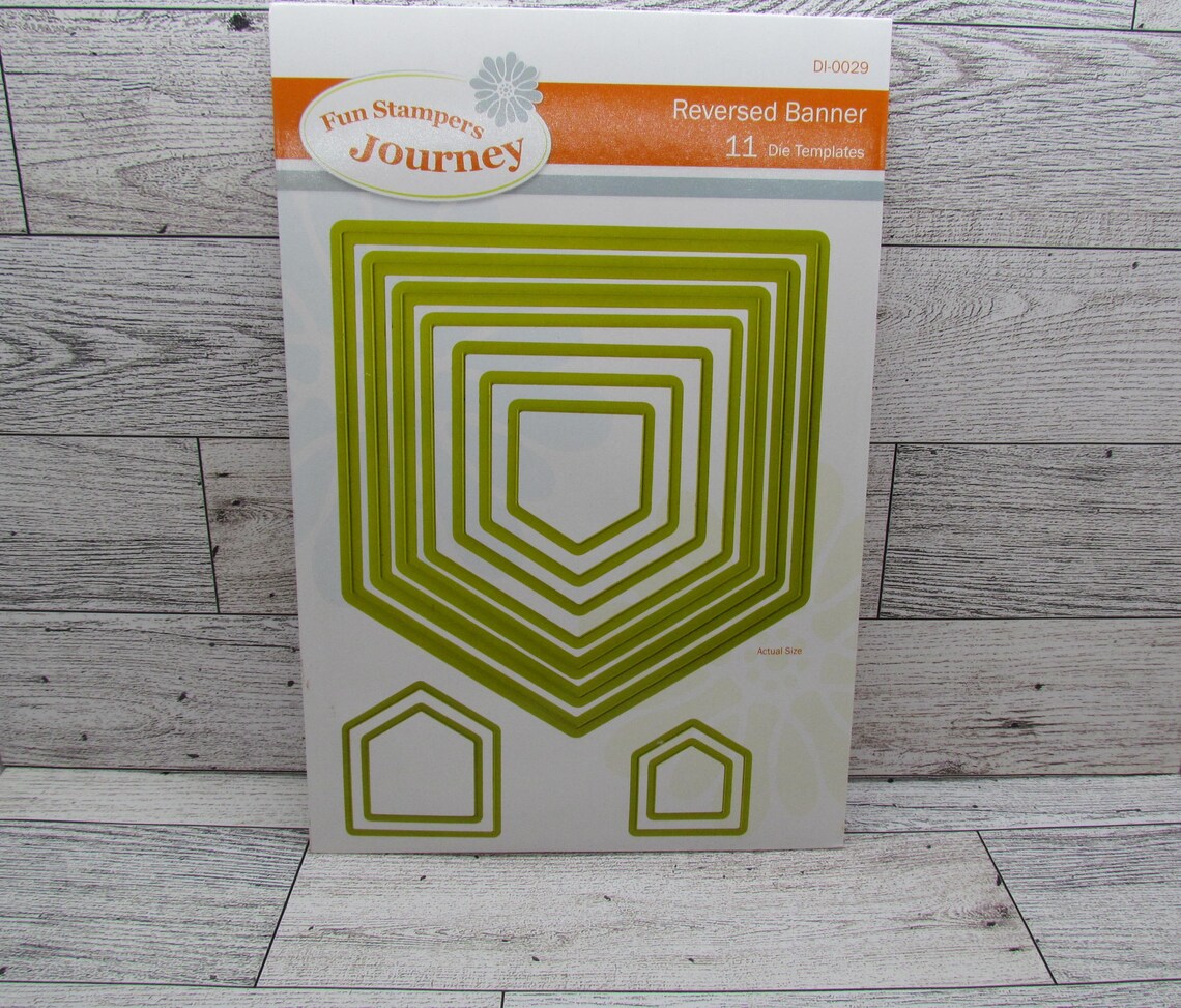 Fun Stampers Journey Reversed Banner Die Templates Set - Etsy