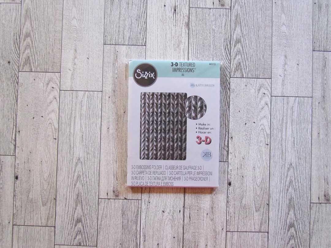 Sizzix 3D Textures Linear Leaves Embossing Folder - Etsy