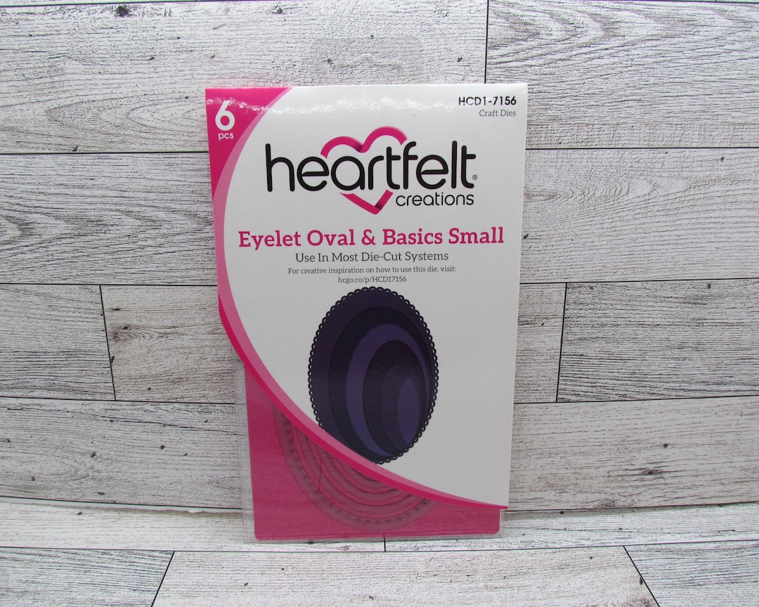 Heartfelt Creations Eyelet Oval & Basics Small Craft Die Set - Etsy