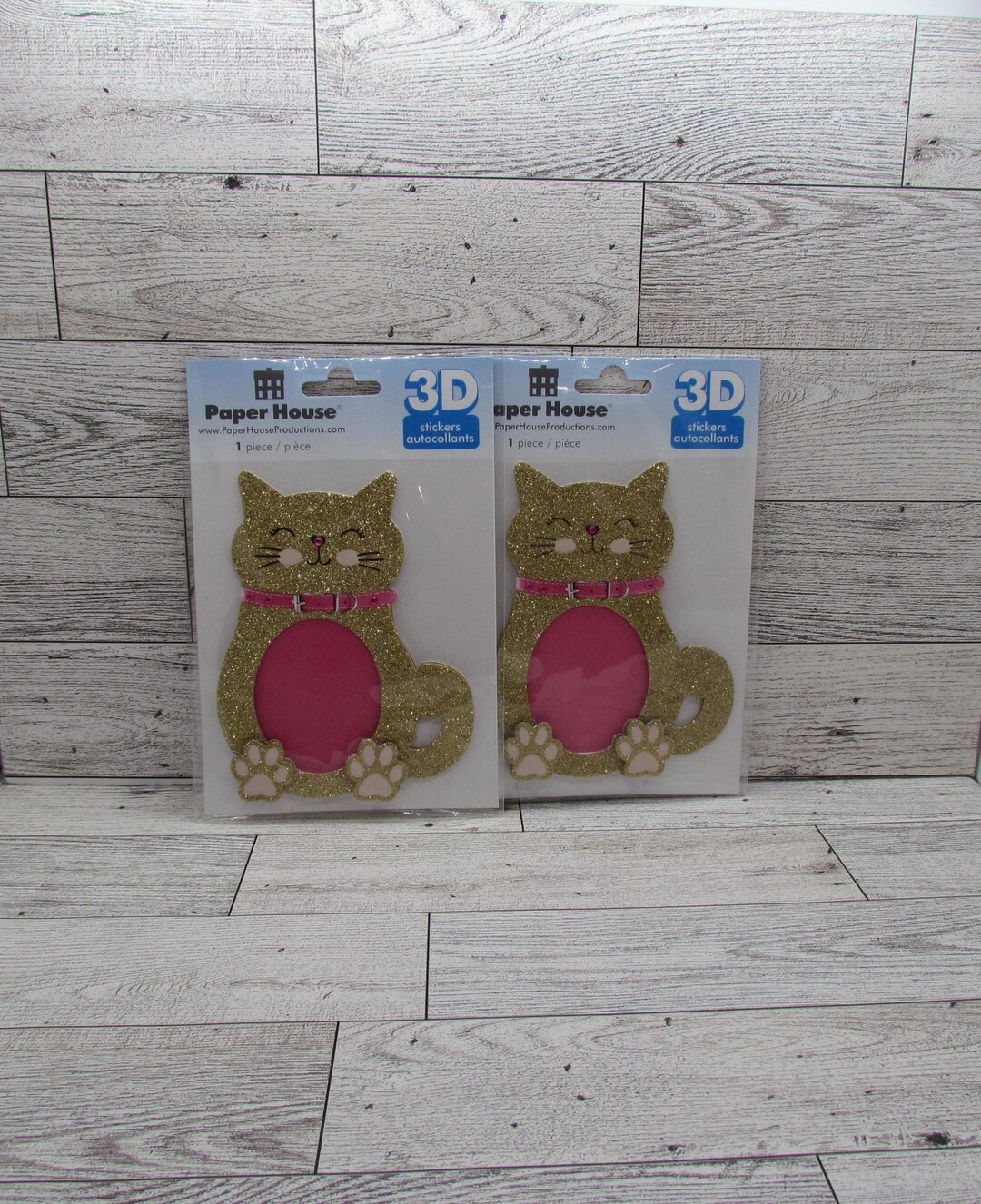 Paper House 3D Scrapbook Sticker Frame Cat Keepsake Set of 2 - Etsy