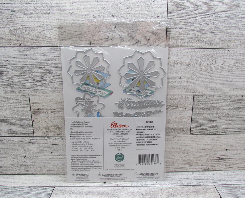 Sizzix Succulent Wreath Thinlit Dies - Etsy