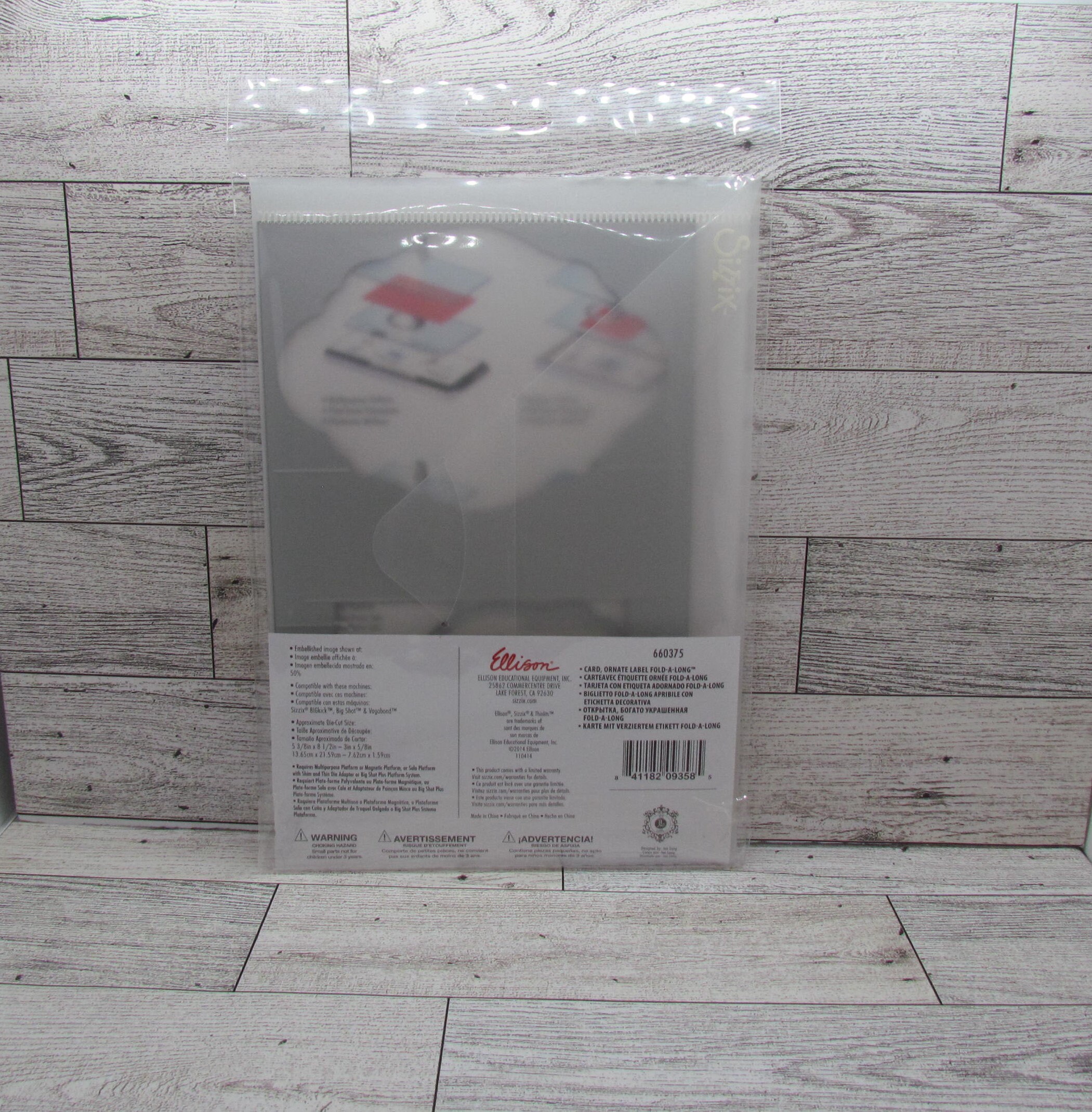 Sizzix Card, Ornate Label Fold-a-long Thinlit Dies - Etsy
