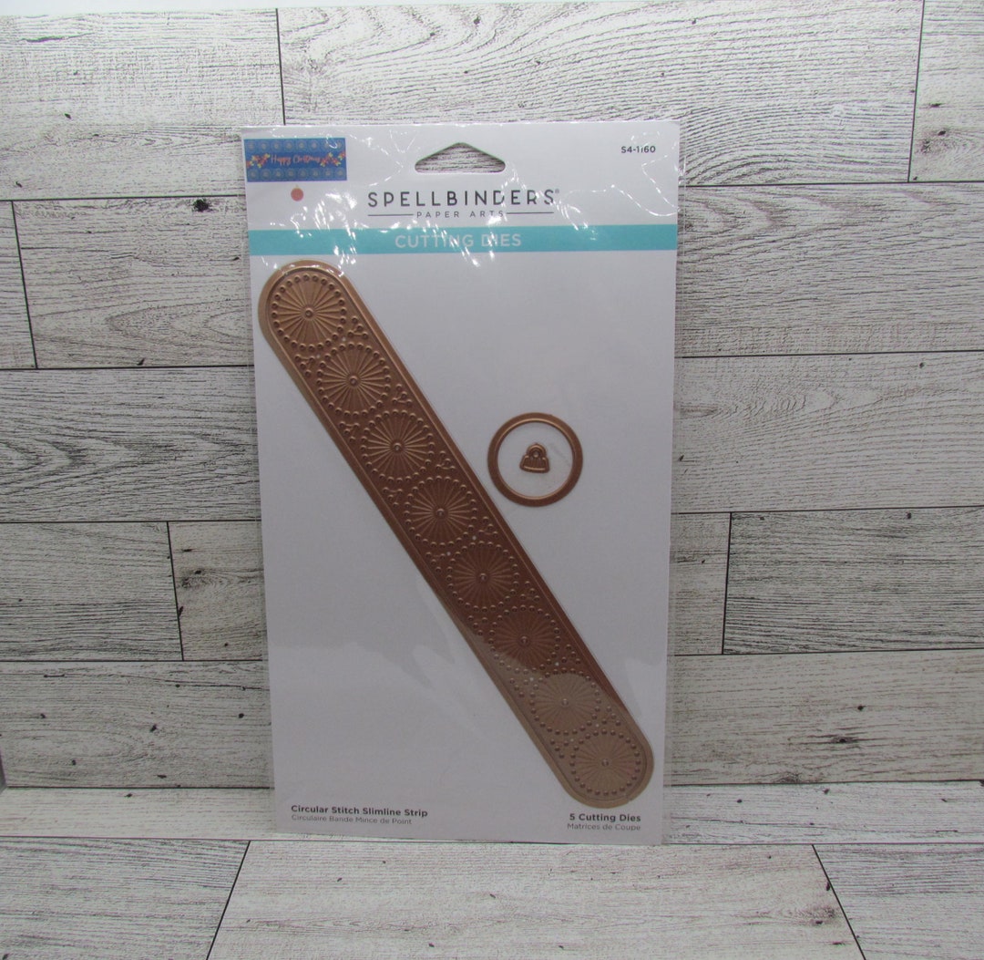 Spellbinders Circular Stitch Slimline Strip Cutting Dies - Etsy