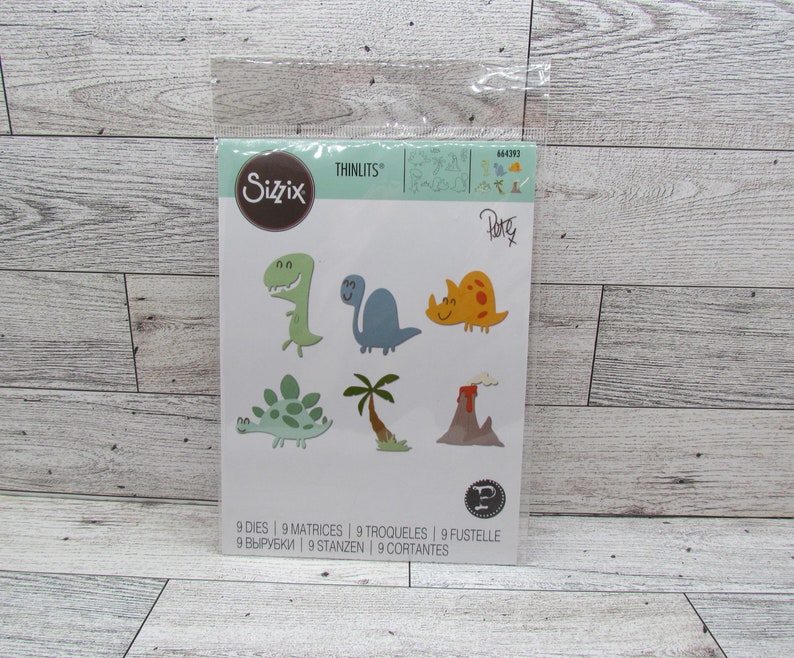 Sizzix Dinosaurs Thinlit Dies - Etsy