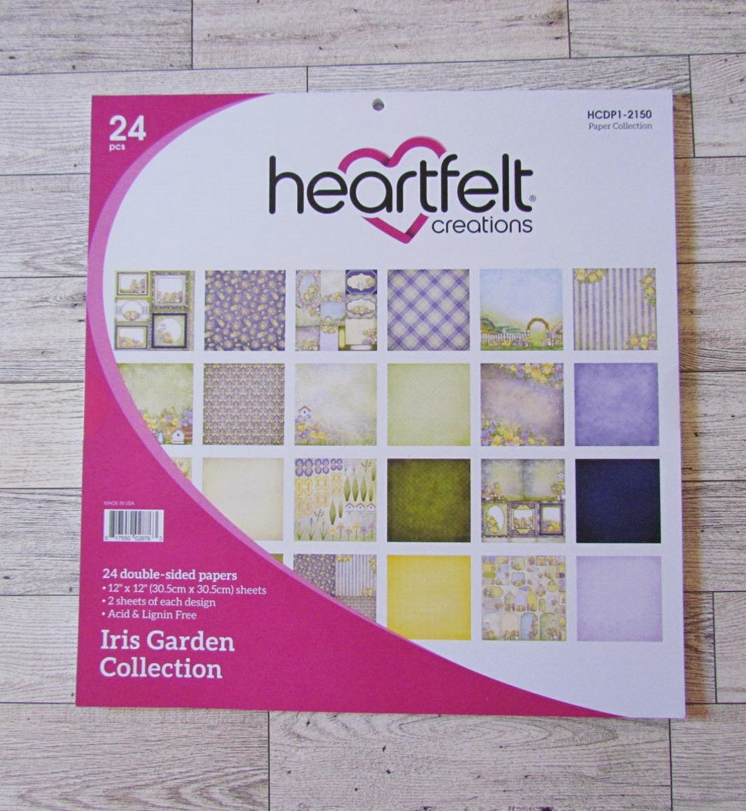 Heartfelt Creations Iris Garden Paper Pad - Etsy
