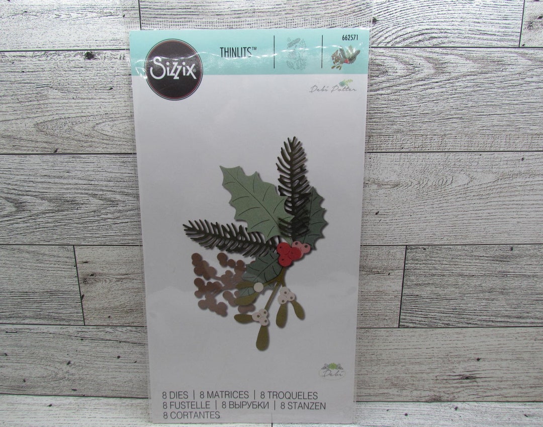 Sizzix Winter Foliage Thinlit Dies - Etsy