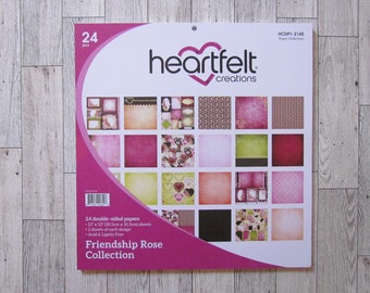 Heartfelt Creations Double-sided Paper Pad 12x12 24/pkg Friendship Rose ...