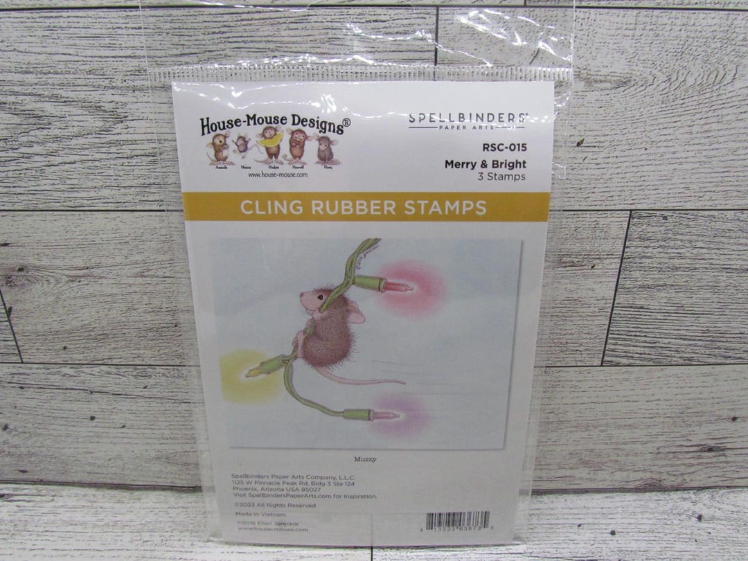Spellbinders House Mouse Designs Merry & Bright Cling Stamps - Etsy