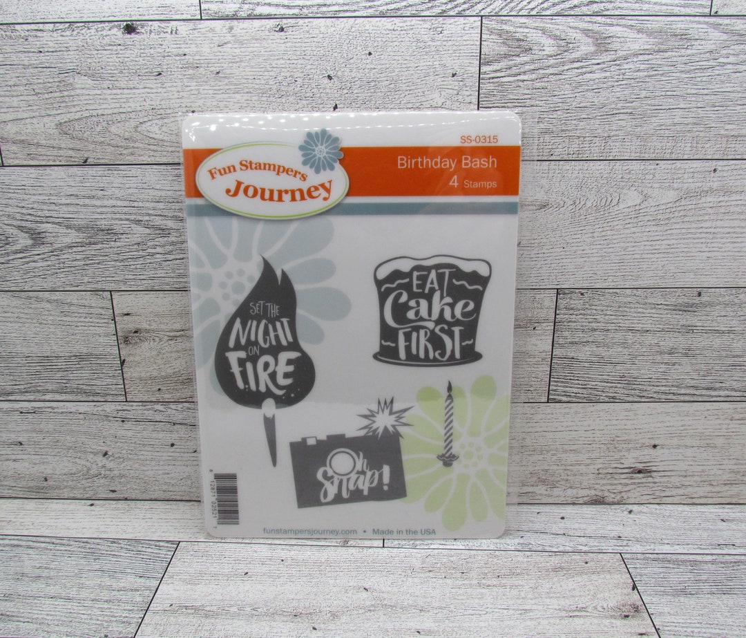 Fun Stampers Journey Birthday Bash Stamps - Etsy