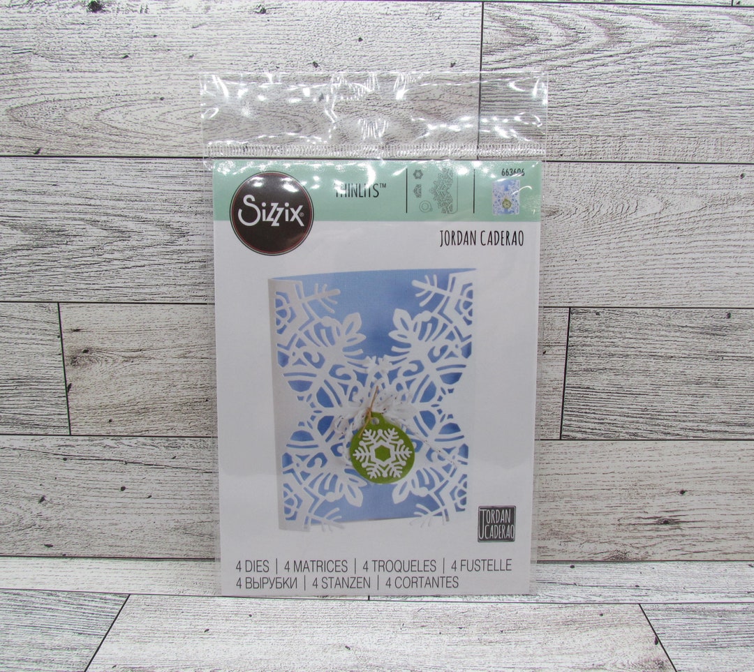Sizzix Card, Snowflake Thinlit Dies - Etsy