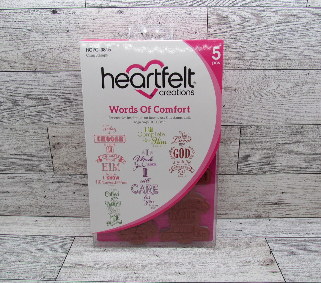 Heartfelt Creations Words of Comfort Stamp Set - Etsy