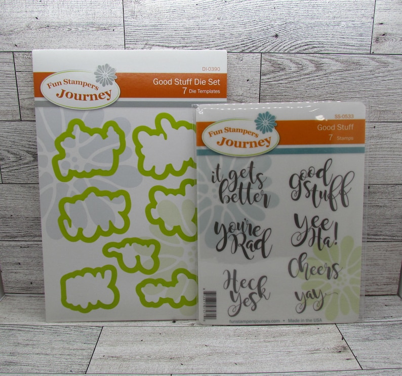 Fun Stampers Journey Good Stuff Stamp and Die Bundle - Etsy