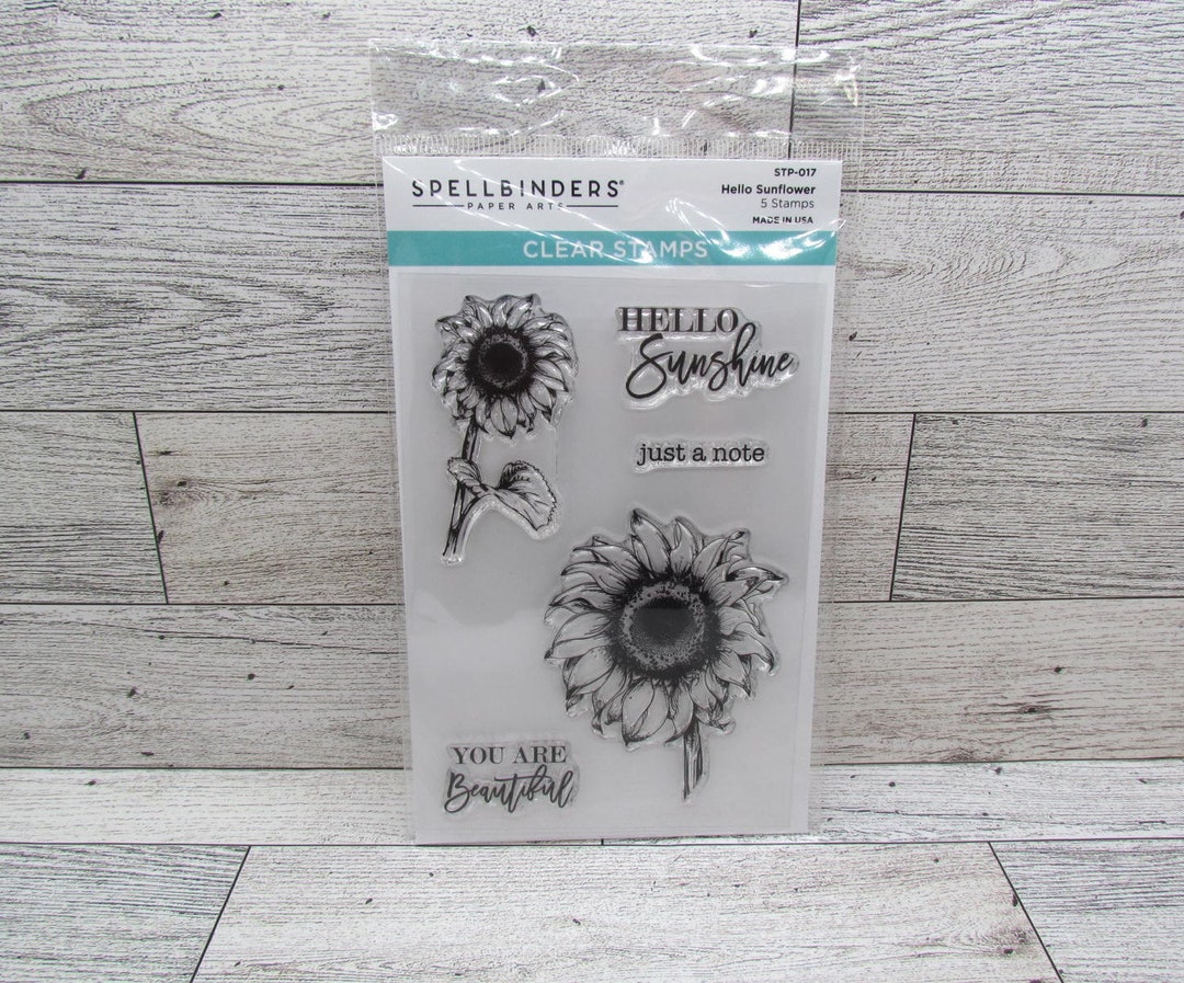Spellbinders Hello Sunshine Stamp Set - Etsy