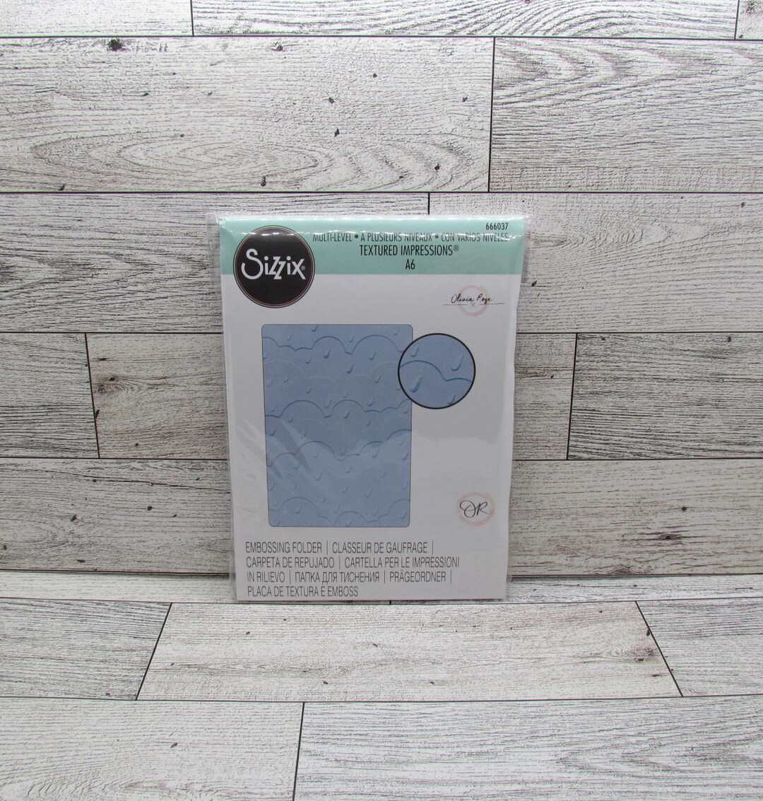 Sizzix Textured Impressions Rain Clouds Embossing Folder A6 Size - Etsy