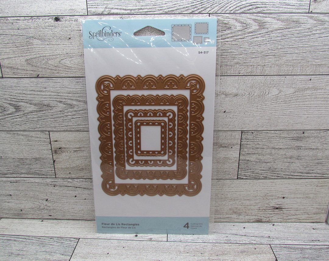 Spellbinders Fleur De Lis Rectangles Cutting Die Set - Etsy