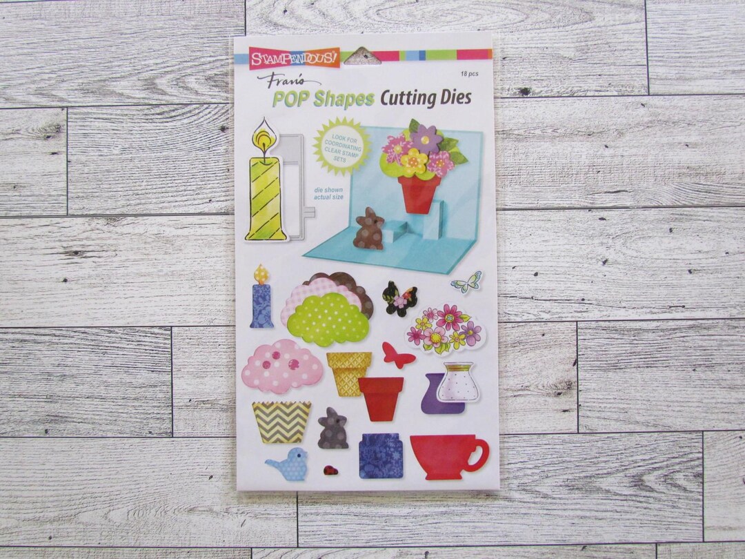 Stampendous Fran's Pop Shapes Die Set - Etsy