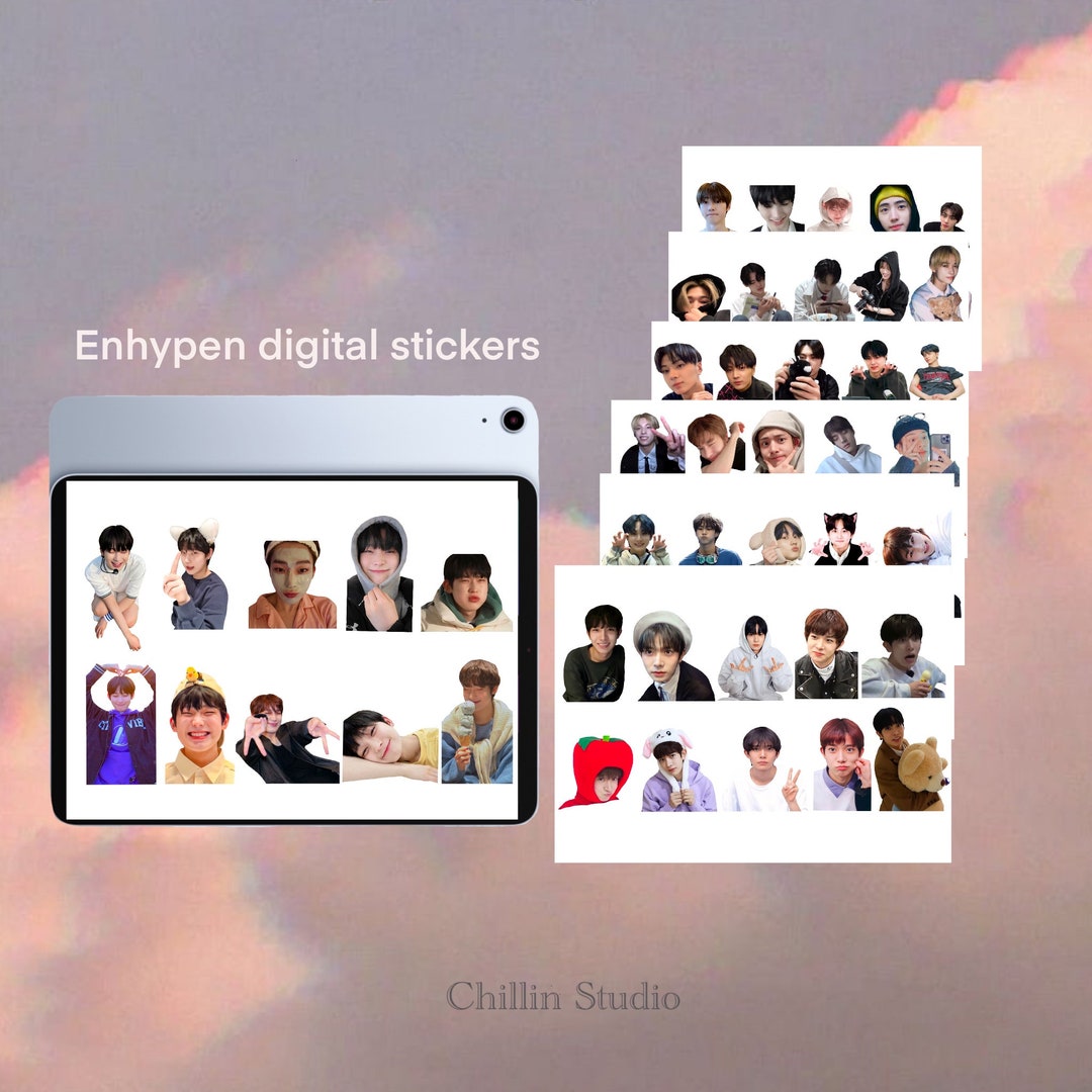 Enhypen Digital Stickers Kpop Meme - Etsy