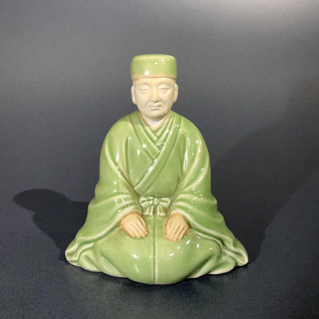 Vintage Celadon Statue of Sen No Rikyū – Japanese Tea Ceremony Icon ...