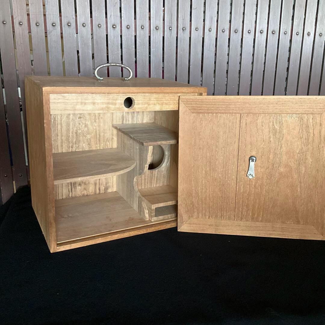 Vintage Japanese Tea Chest, Tansu for Tea Ceremony Tools, 26cm X 25cm ...